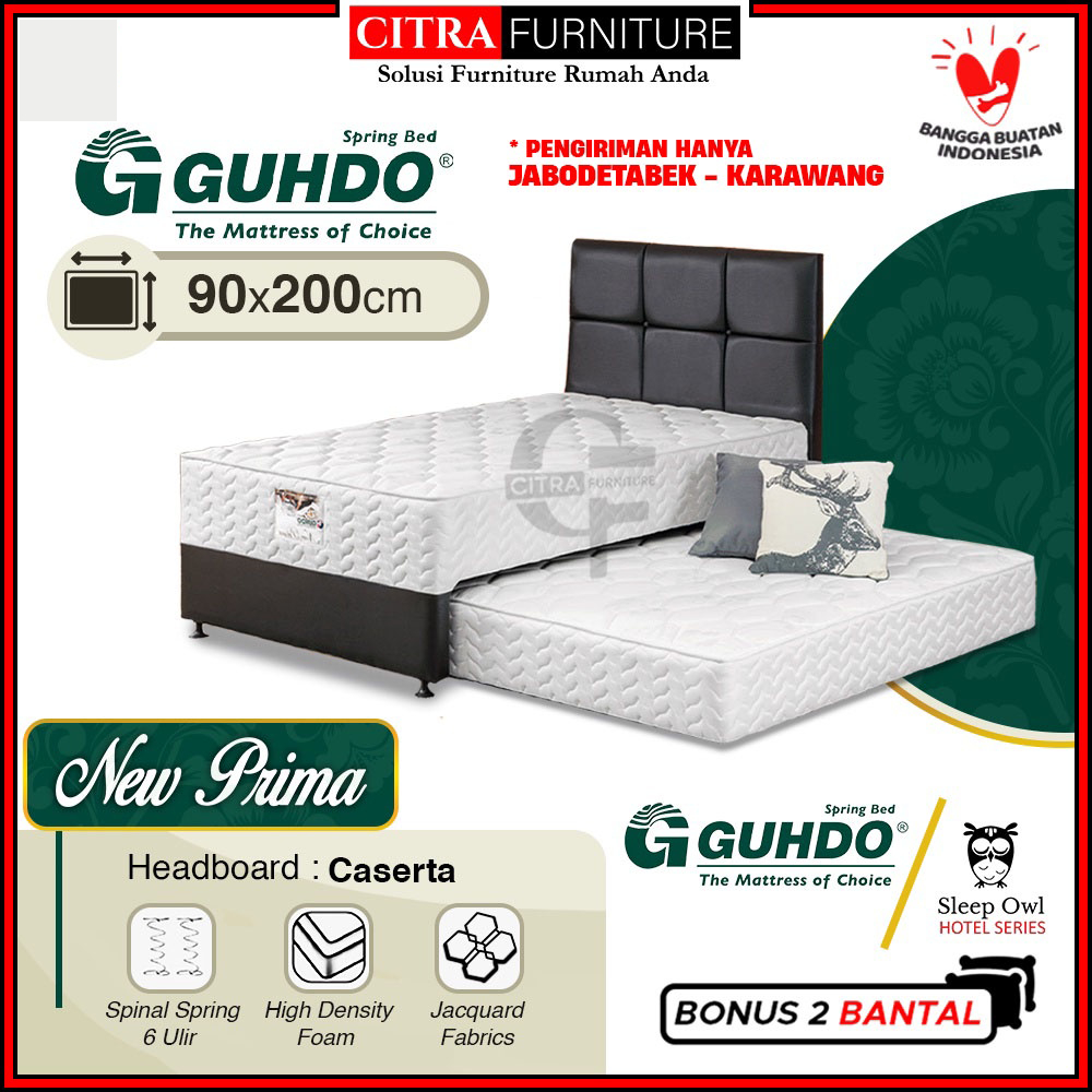 Jual Citra Furniture GUHDO ® Guhdo Spring bed 2in1 New Prima Twin Bed 90 -Kasur Springbed Sorong ...
