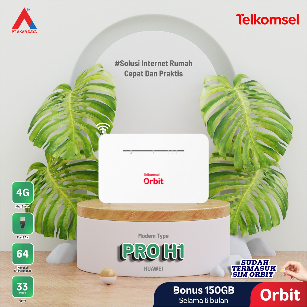Jual Modem Orbit PRO H1 Huawei 4G - Modem Telkomsel | Shopee Indonesia Jual Modem Orbit PRO H1 Huawei 4G - Modem Telkomsel | Shopee Indonesia
