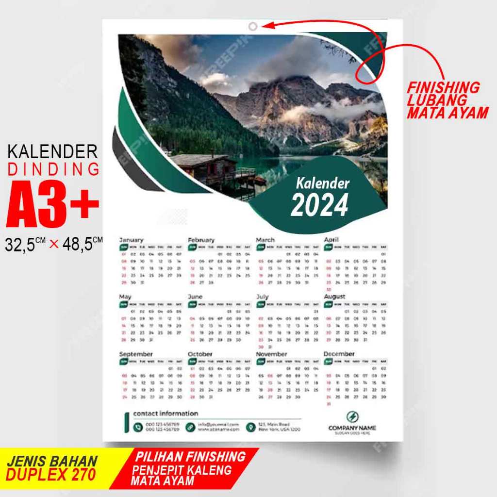 Jual kalender dinding custome kalender caleg partai kalender promosi ...