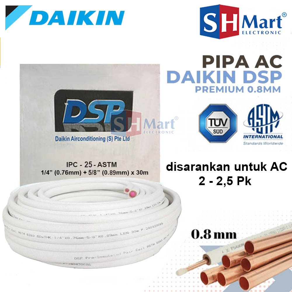 Jual PIPA AC DAIKIN DSP 1/4 - 5/8 IPC-25-ASTM / IPC25ASTM (AC 2 PK - 2 ...