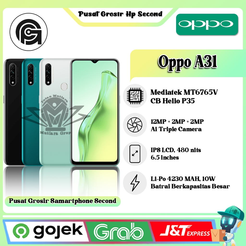 Jual Oppo A31 Ram 4/64GB | Ram 4/128GB | Ram 6/128GB (Second) | Shopee Indonesia