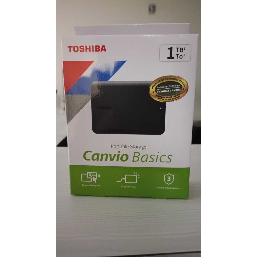 Jual Toshiba Canvio Basic 1Tb Harddisk Eksternal Hdd|Ready & Orignal | Shopee Indonesia