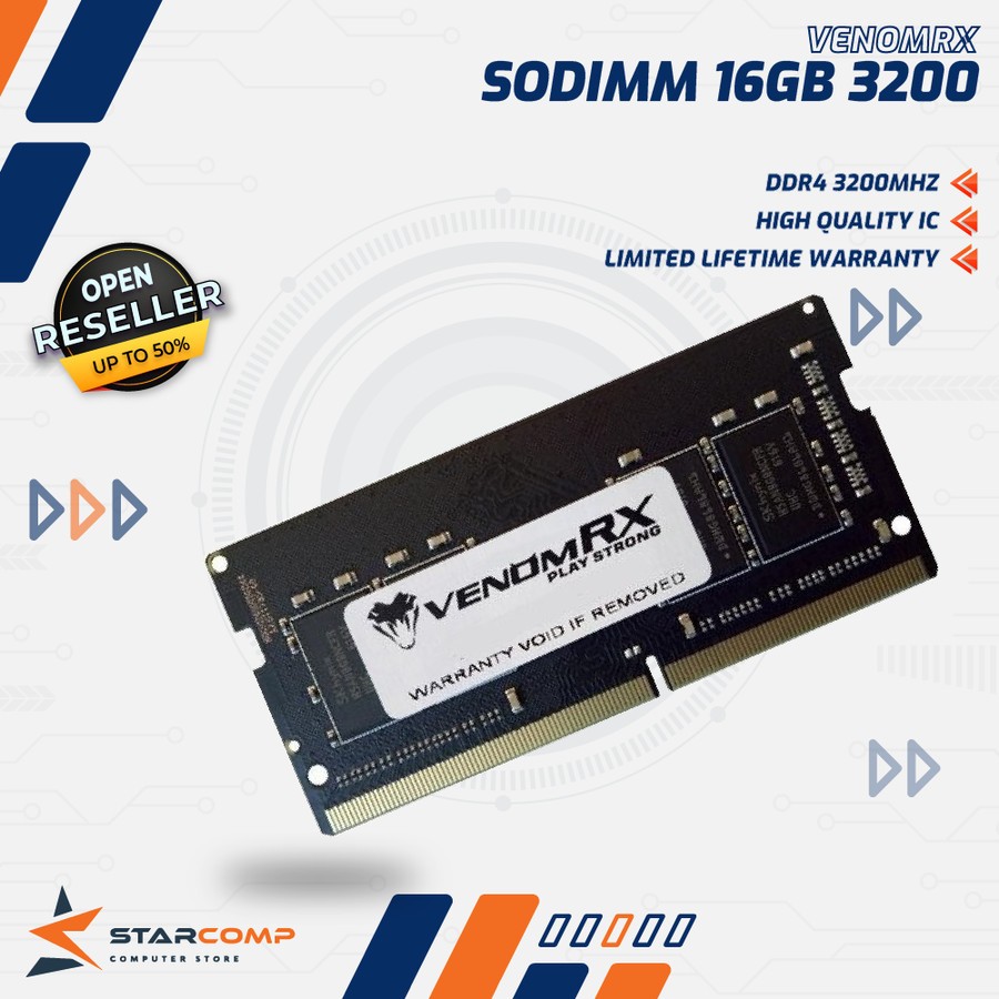 Jual VenomRX 8GB DDR4 3200Mhz Venom RX SODIMM RAM Laptop | Shopee Indonesia