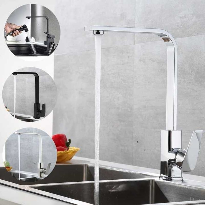 Jual KRAN SIKU STAINLESS PANAS DINGIN/KRAN KITCHEN SINK L/KERAN AIR ...