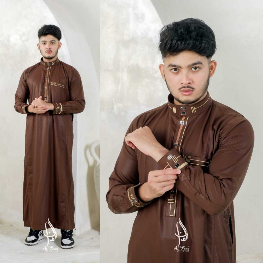 Jual jubah Pria Gamis Pria Jubbah Mewah Model Terbaru Al faan jubah ...