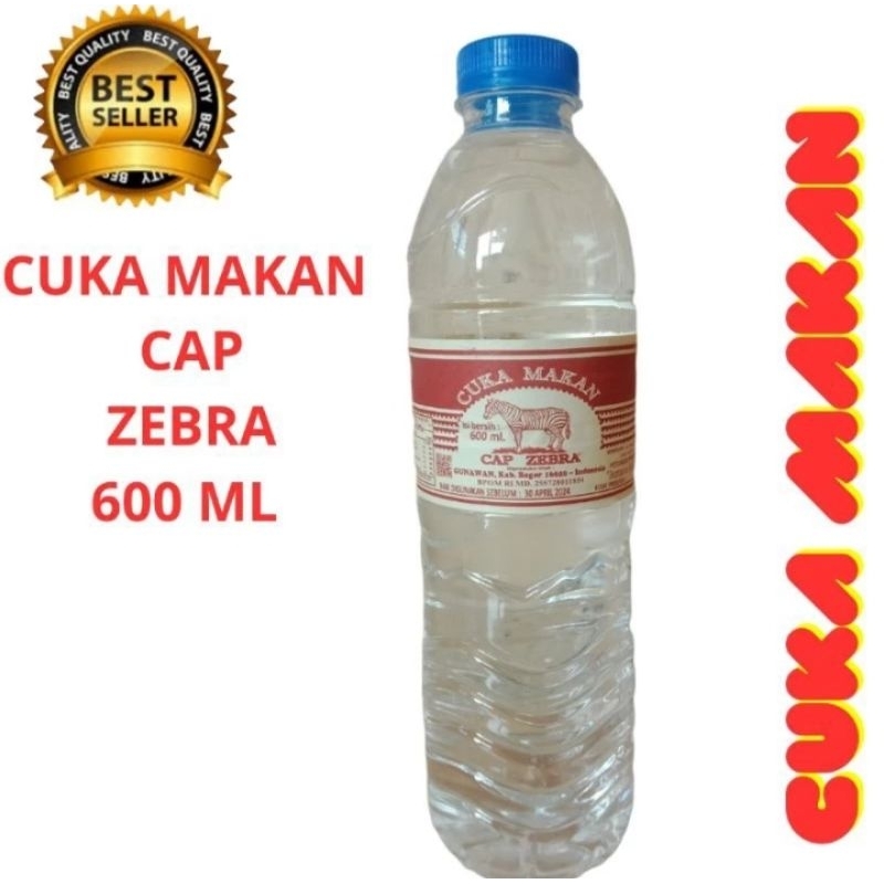 Jual cuka makan cap zebra 600 Ml | Shopee Indonesia