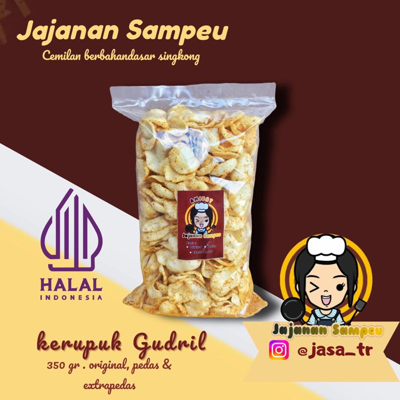 Jual KERUPUK GUDRIL 500GR JAJANAN SAMPEU | Shopee Indonesia