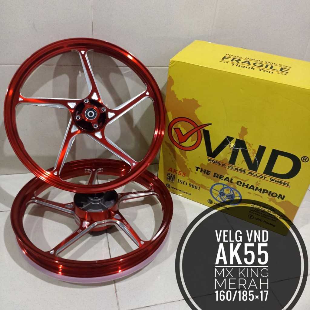Jual Velg VND AK55 Gen 1 MXKING 160/185x17 Merah,Gold,Biru,Hitam,Orange ...