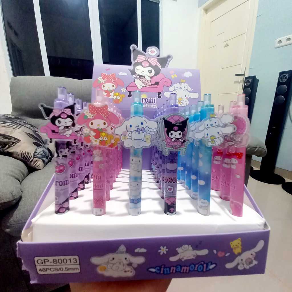 Jual (GROSIR) 1 BOX ISI 48PCS PENA GEL / PULPEN GEL SANRIO MIXUE ...