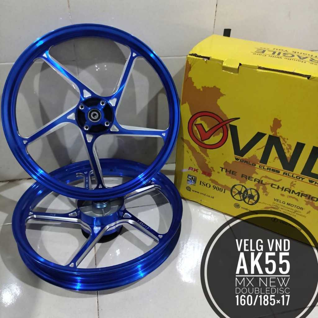 Jual Velg VND AK55 Gen 1 MX NEW Double Disc 160/185x17 Biru,Gold,Hitam ...
