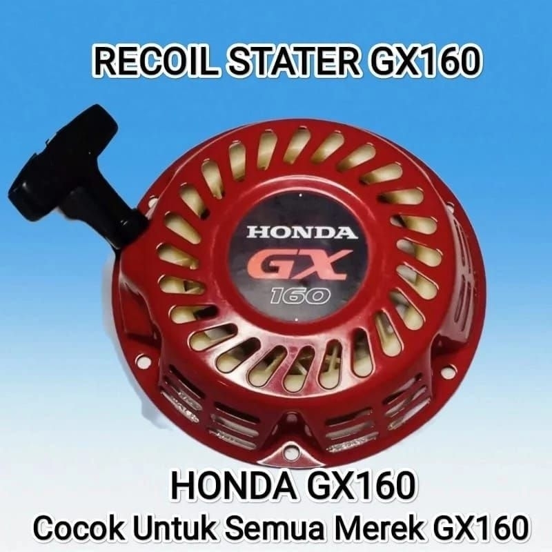 Jual Recoil stater GX160 plat besi / Tarikan penggerak bensin / Selahan GX / Engkol GX | Shopee ...