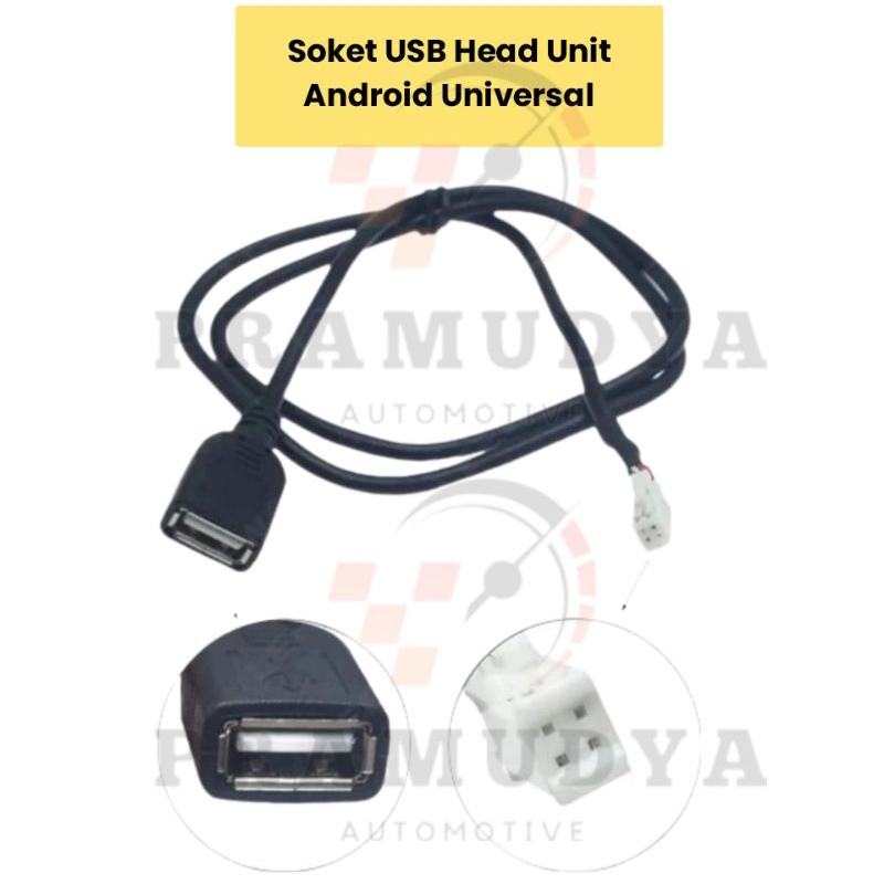 Jual SOKET KABEL USB HEAD UNIT ANDROID MP5 UNIVERSAL 4 PIN | Shopee ...