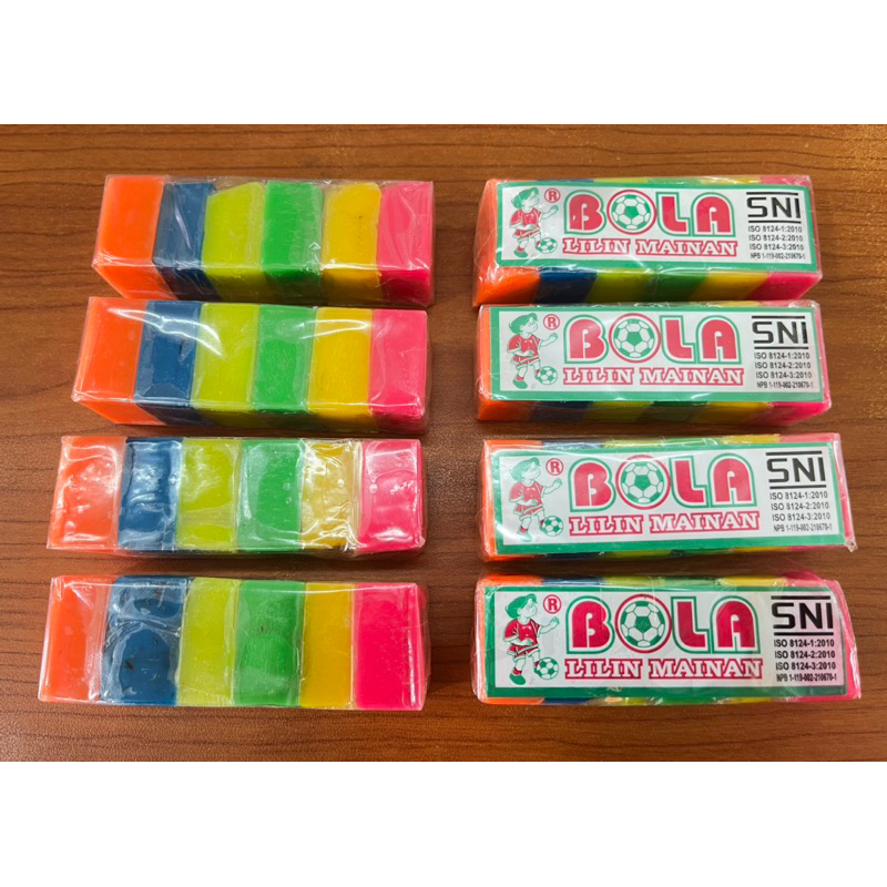 Jual Lilin Mainan SNI / Plastisin / Playdough 6 Warna Mainan Edukasi ...