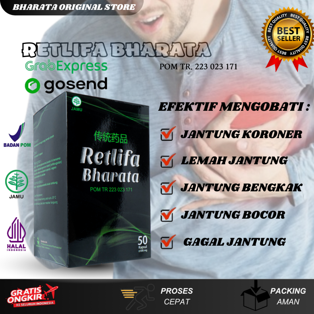 Jual Obat Penyakit Jantung Ampuh Retlifa Bharata Original Obat Jantung ...