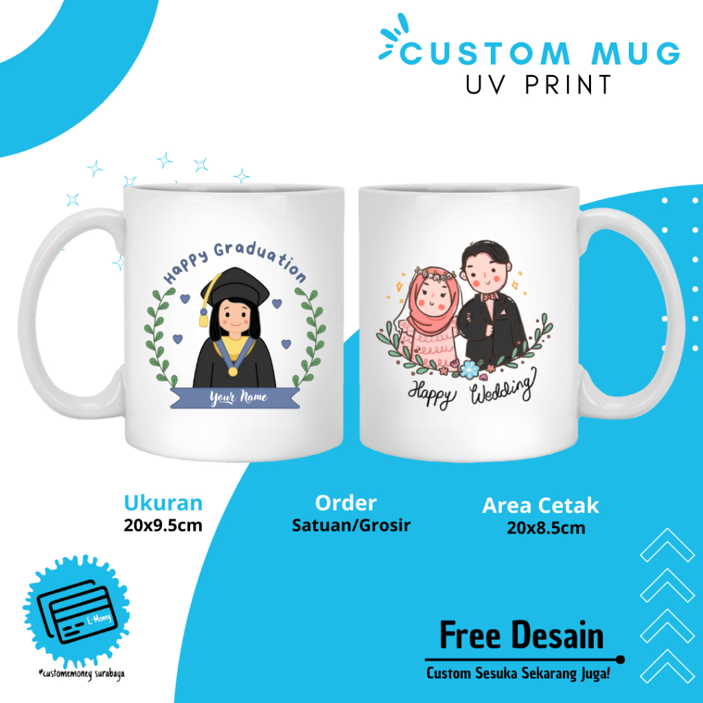 Jual Mug Custom Mug Import Murah Print Satuan Tanpa PO Express TANPA ...