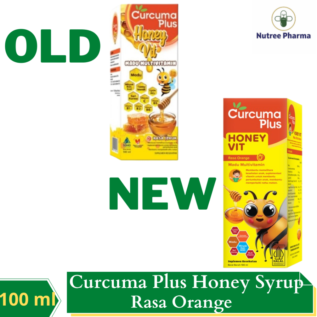 Jual Curcuma Plus Honey Vit Syrup 100 ml - Rasa Jeruk | Shopee Indonesia