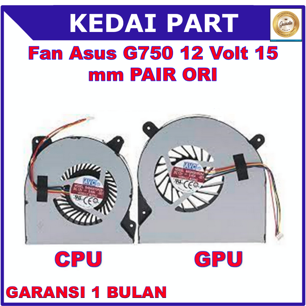 Jual Fan Asus ROG G750 G750J G750JH G750JM G750JS 12 Volt Sepasang ORI ...