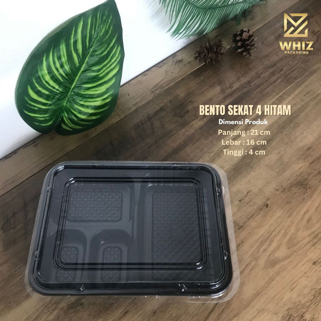 Jual [50 PCS] Mika Bento Sekat 4 TAHAN PANAS / Tray Bento / Box Bento ...