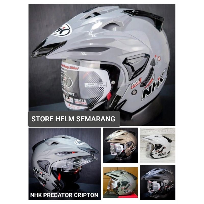 Jual HELM NHK PREDATOR CRYPTON SOLID FULL WARNA ORIGINAL PRODUK ...