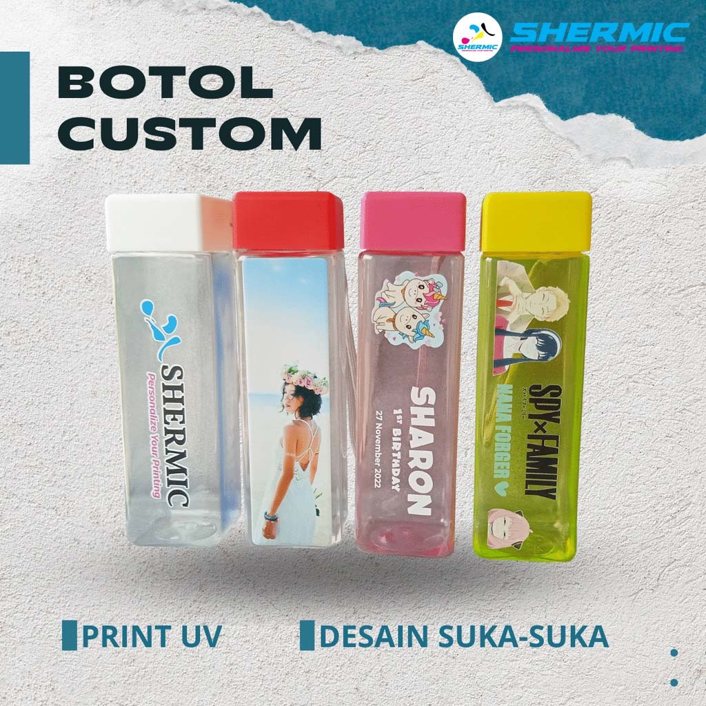 Jual CETAK CUSTOM PRINT UV BOTOL MINUM PLASTIK SOUVENIR PERNIKAHAN ...