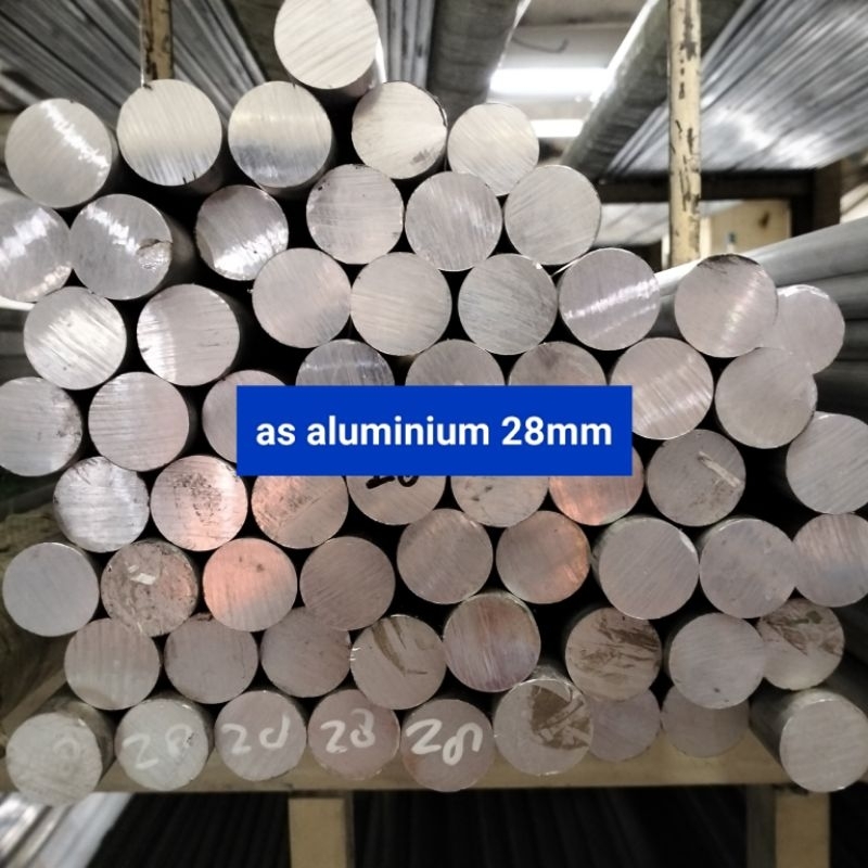Jual As aluminium diameter 28mm / As alumunium harga utk per 10cm ...