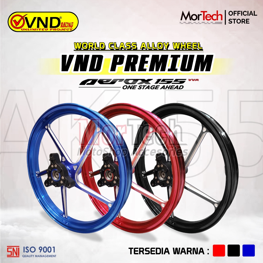 Jual Velg Racing VND AK55 Enkei Palang 5 Yamaha Aerox 155 Old / Aerox New Connected 155 NVX size ...