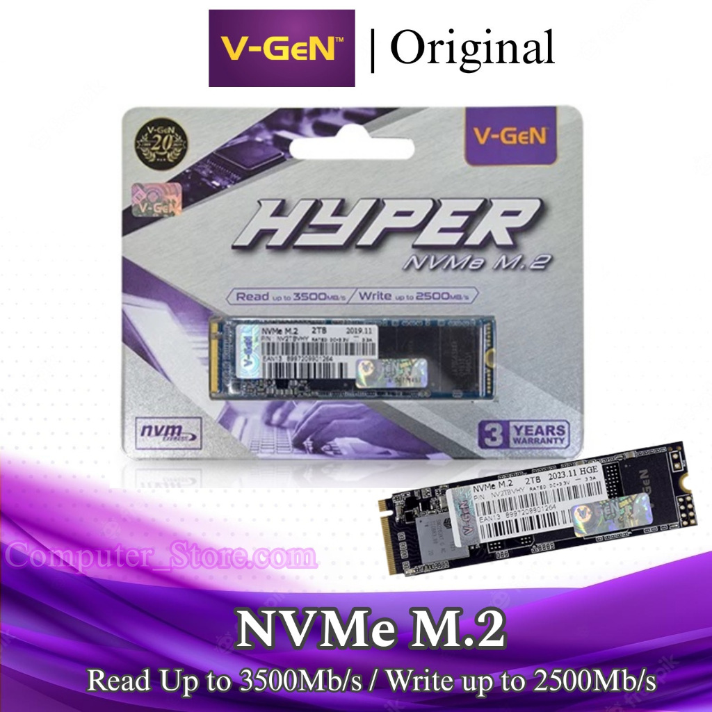 Jual SSD NVMe M.2 V-GeN 128GB 256GB 512GB 1TB SSD NVMe M2 V-GeN HYPER ...