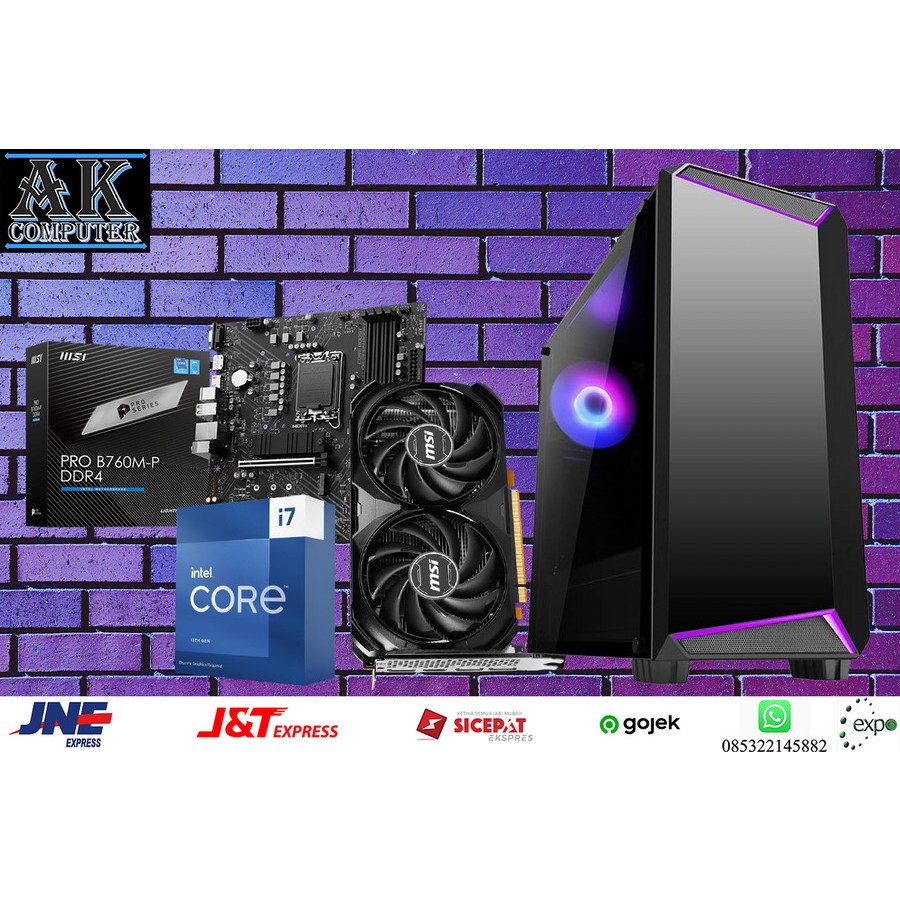Jual PAKET PC GAMING INTEL GEN 13 CORE i7 13700 + VGA RTX 4060 + NVME 256Gb | Shopee Indonesia