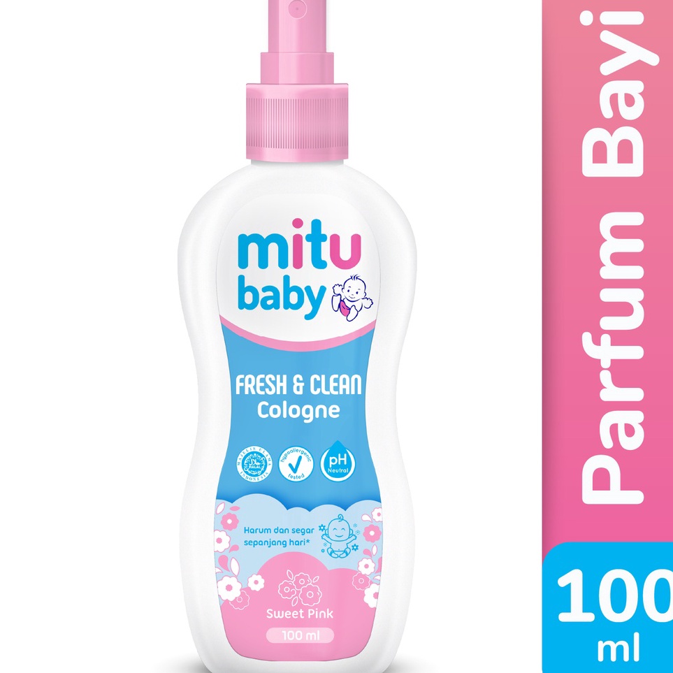 Jual [KODE R067C] Mitu Baby Cologne Sweet Pink Spray 100ml - Parfum ...