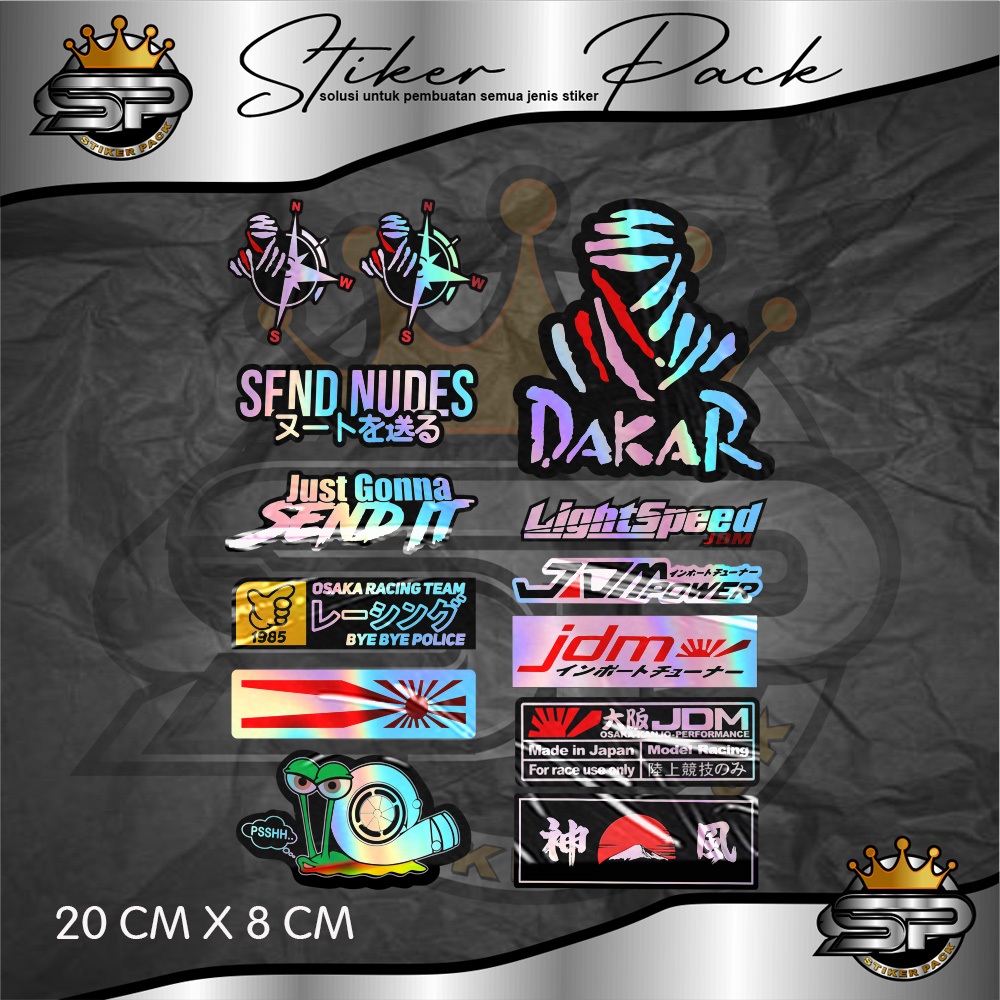 Jual Stiker pack DAKKAR stiker logo logo racing keren dan berkualitas ...