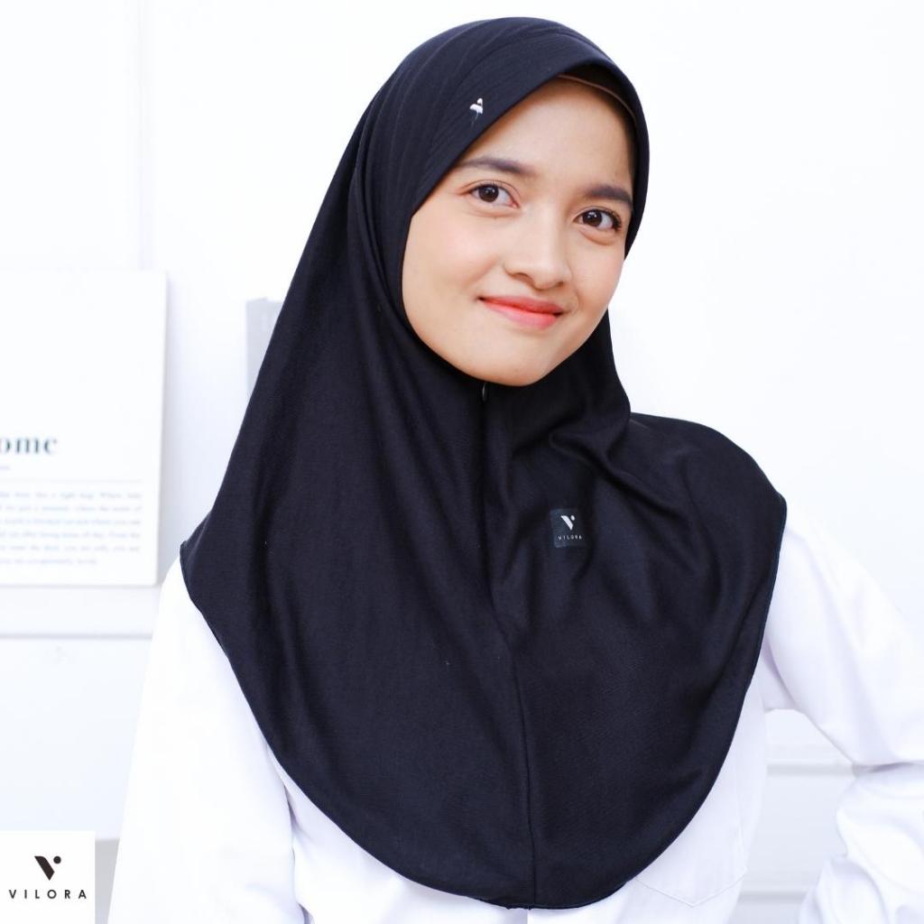Jual Vilora - Varissa Hijab Instan Zipper (Kerudung Sekolah) | Shopee Indonesia