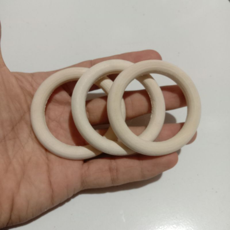 Jual Ring Kayu Natural 4 Ukuran tanpa sambungan | Wooden Ring | Ring ...