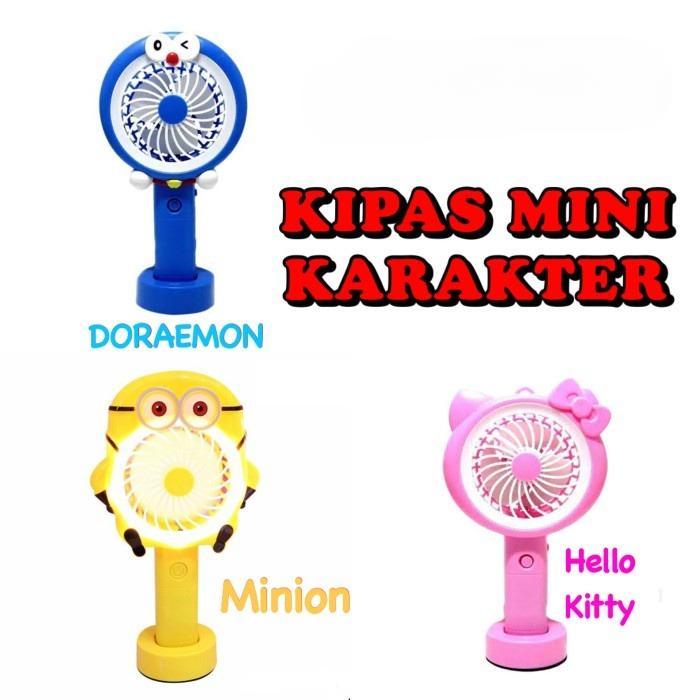 Jual Kipas Angin Mini LED Portable Fan Minion Kipas Tangan Mini Fan ...