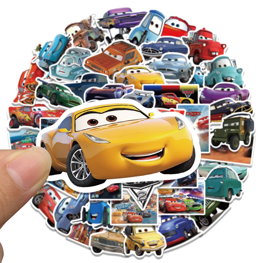 Jual STIKER VINIL ISI 50 PCS CARS MOVIE MCQUEEN MOBIL ANTI AIR ...