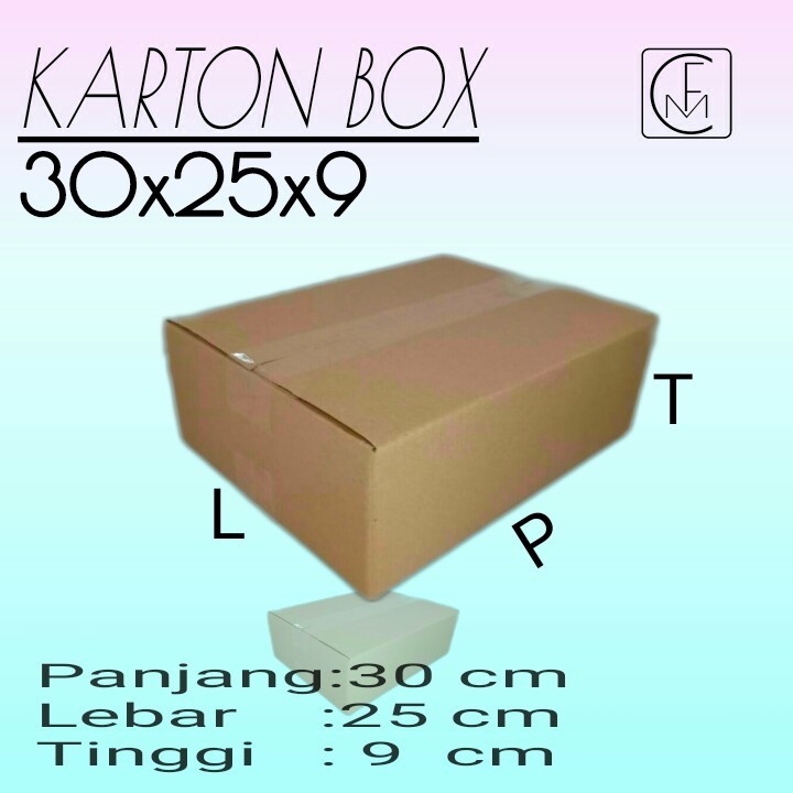 Jual Kardus Packing Ukuran 30x25x9 Kardus polos/kardus murah/kardus ...