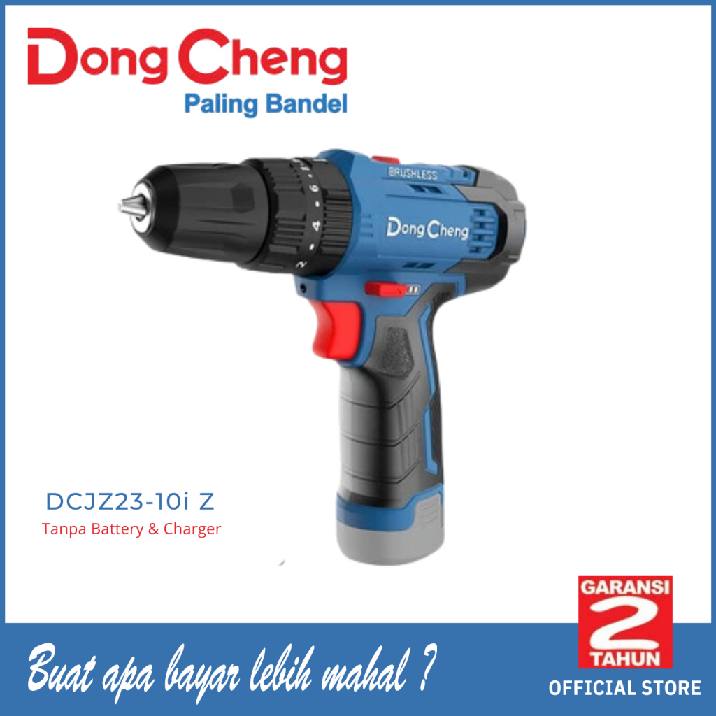 Jual Brushless Impact Drill 12V Cordless Bor DongCheng DCJZ23-10i Z ...