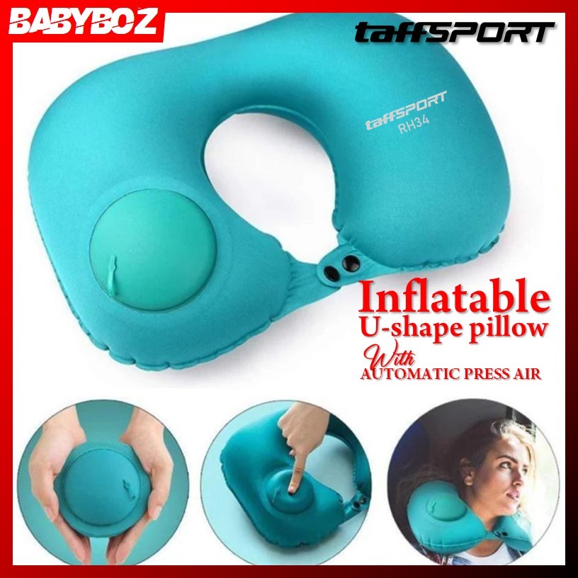 Jual BABYBOZ - TaffSPORT Bantal Leher Travel Inflatable Neck Pillow U ...