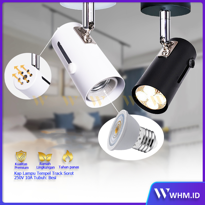 Jual Kap Lampu Tempel Lampu Rell Track Led Sorot Tracklight Rel Spotlight / Rumah Lampu Sorot ...