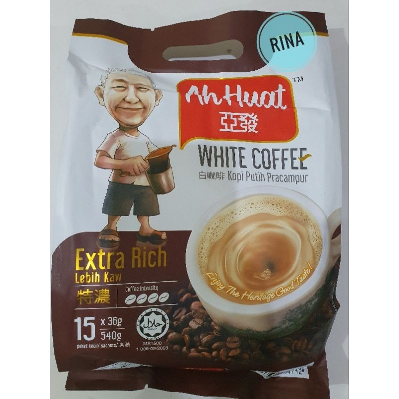 Jual Ah Huat White Coffee Extra Rich / Ahuat / A Huat White Coffee ...