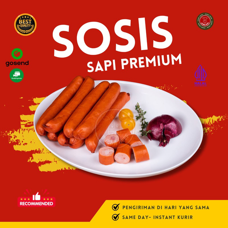 Jual (BISA INSTANT) Sosis Sapi Premium | Sosis Ayam Premium | Sosis One ...