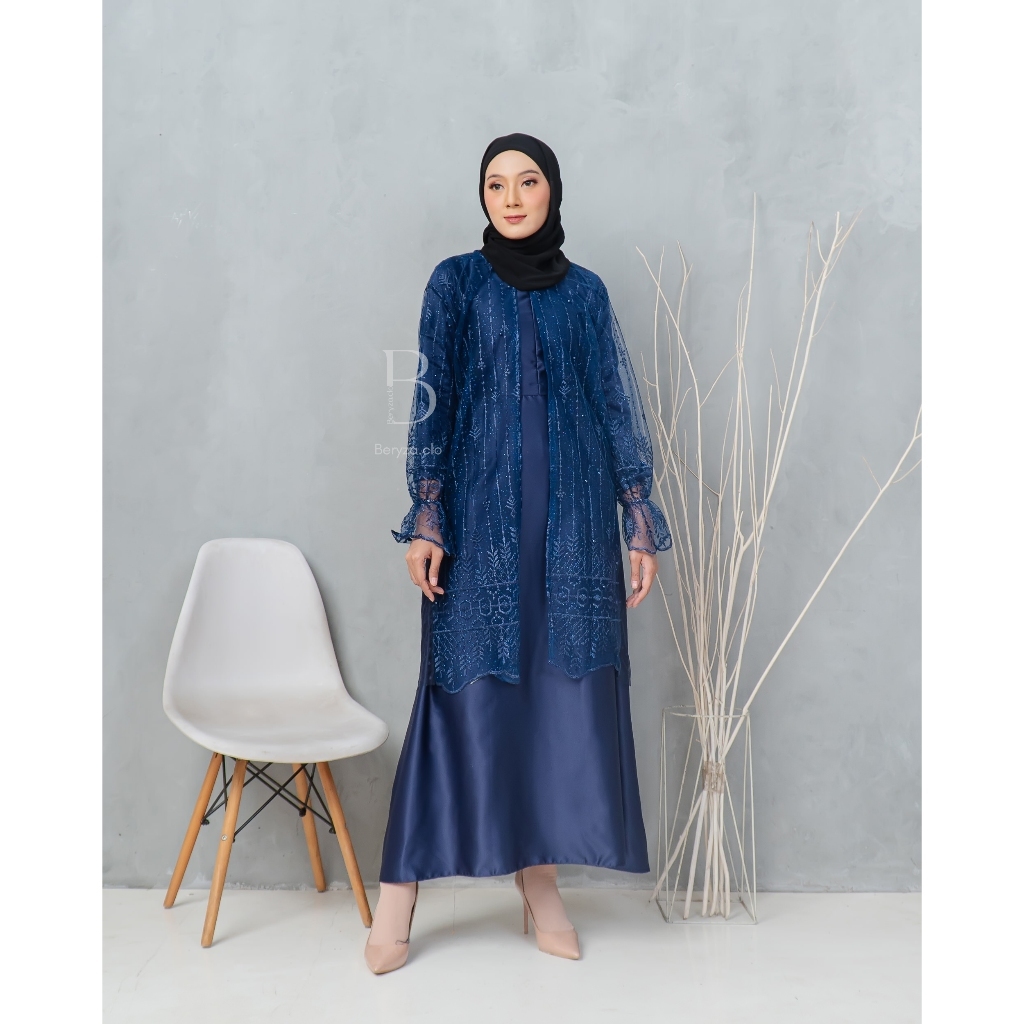 Jual Radifa Dress Set Outer Dress Luxury Size Jumbo SIZE M L XL XXL Dress Silk Tulle Dress ...