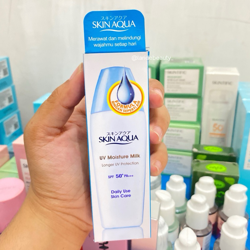 Jual [READY STOCK] SKIN AQUA SUNSCREEN UV MOISTURE MILK SPF 50+ PA ...