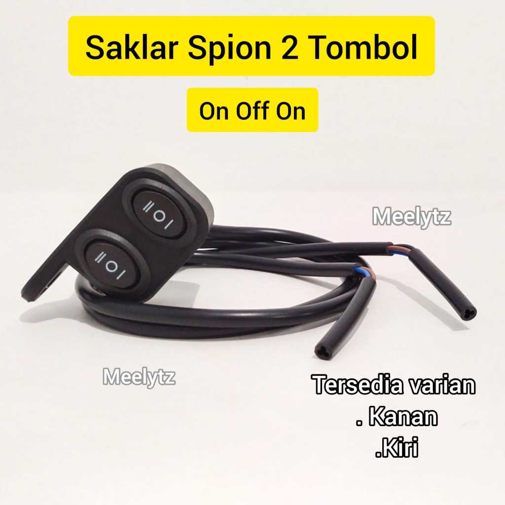 Jual Saklar Spion 2 tombol switch jepit 3 mode on off on | Shopee Indonesia