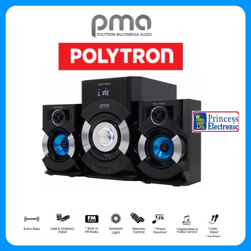 Jual POLYTRON PMA 9527 Bluetooth Speaker Multimedia Karaoke | Shopee ...