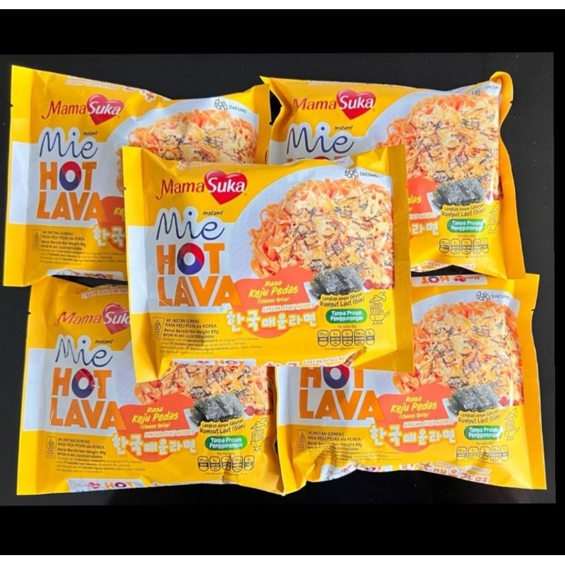 Jual Mie Instan Korean Ramen Mie Hot Lava Keju Pedas 89gr | Shopee ...