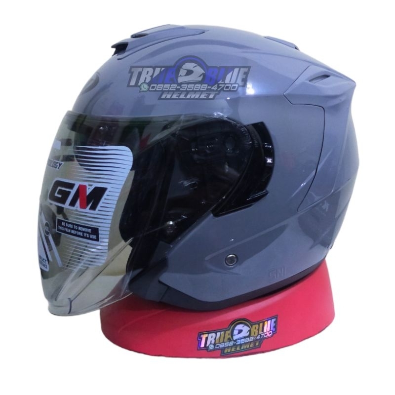 Jual Helm GM Fury Dim Grey Original | Shopee Indonesia