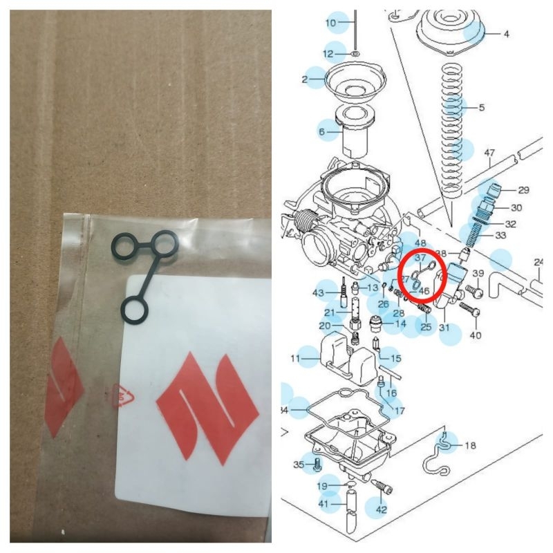 Jual ORING SEAL SIL RUMAH CUK SUZUKI SPIN SKYWAVE HAYATE SGP | Shopee Indonesia