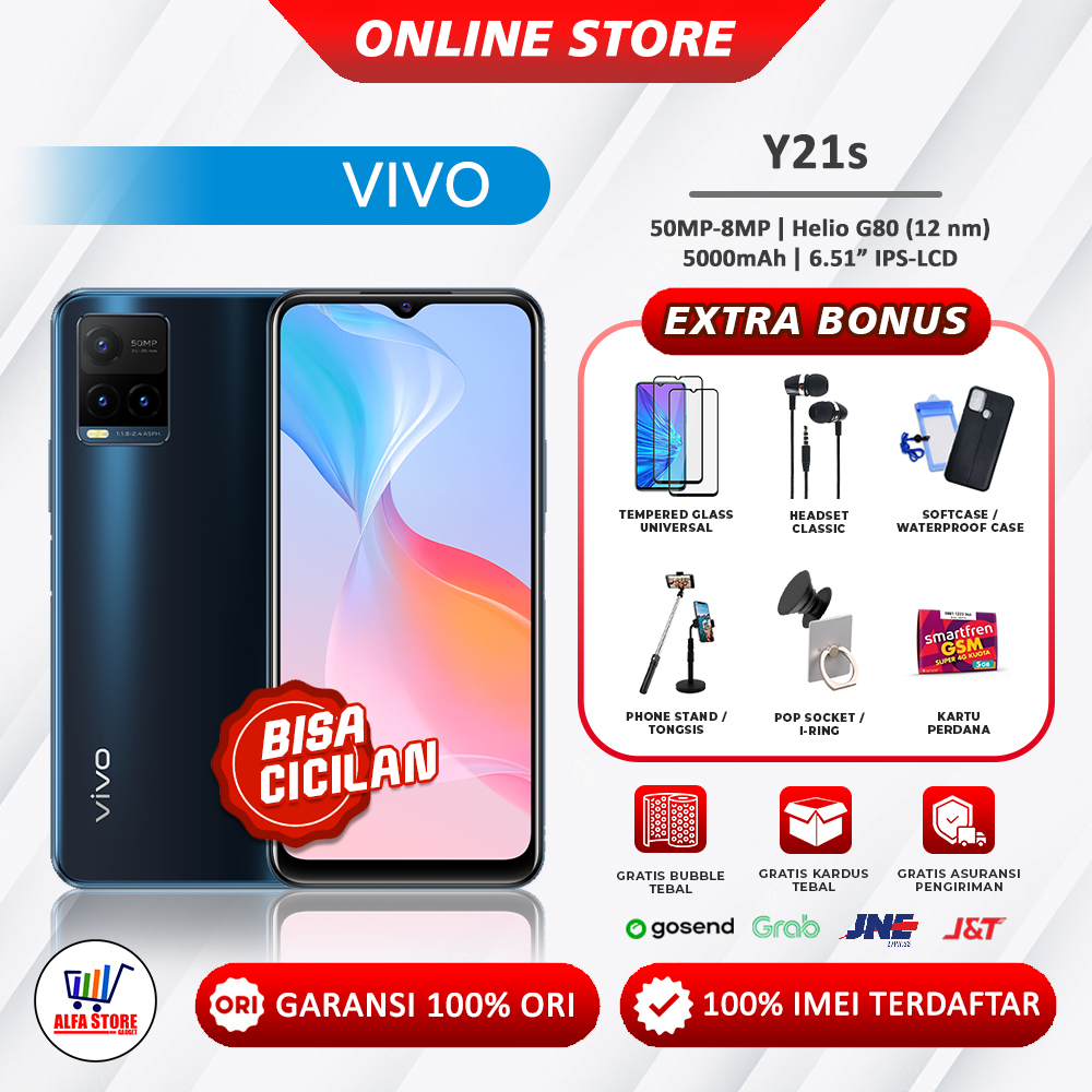 Jual VIVO y21s 4GB 128GB RAM 4GB+1GB Extended vivo y21s ram 4/128gb ...