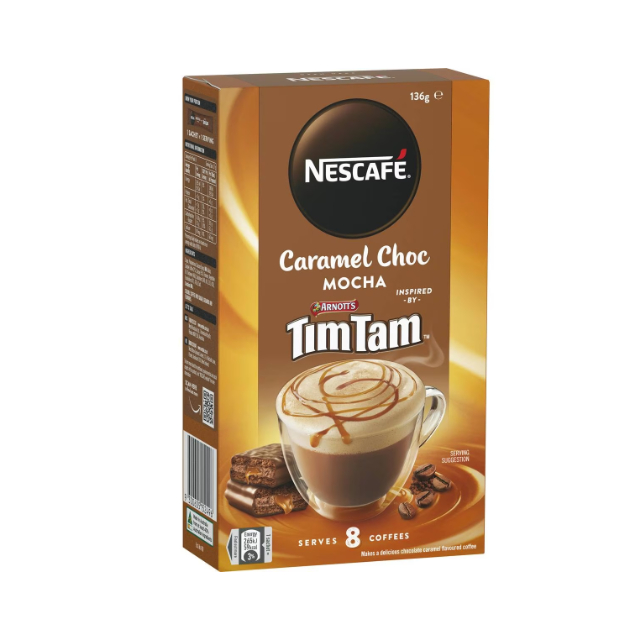 Jual Nescafe Caramel Choc Mocha Tim Tam Coffee Sachets 8 Pack Australia ...