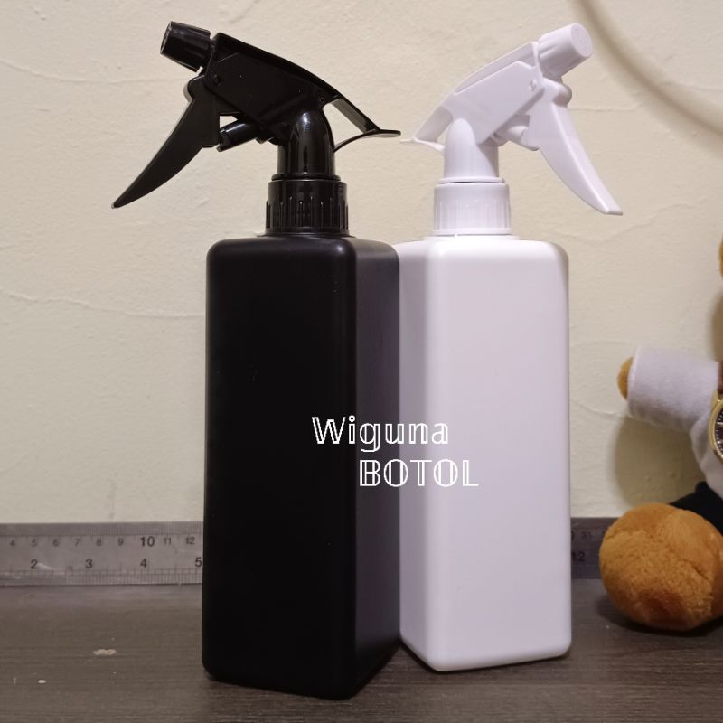 Jual Botol Spray Triger 500ml HDPE / Botol HDPE 500ml Kotak Tutup Spray Big Triger | Shopee ...